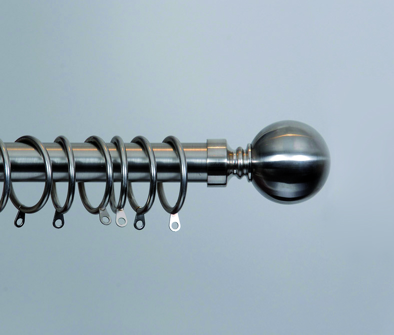 Basford Brands | 140CMX28MM EXTEND ROD SET SILVER 1X80-140CM